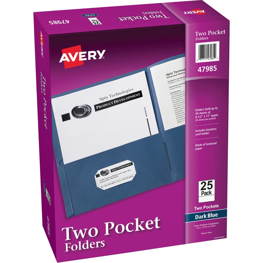 Great Deals | Avery Two Pocket Folder