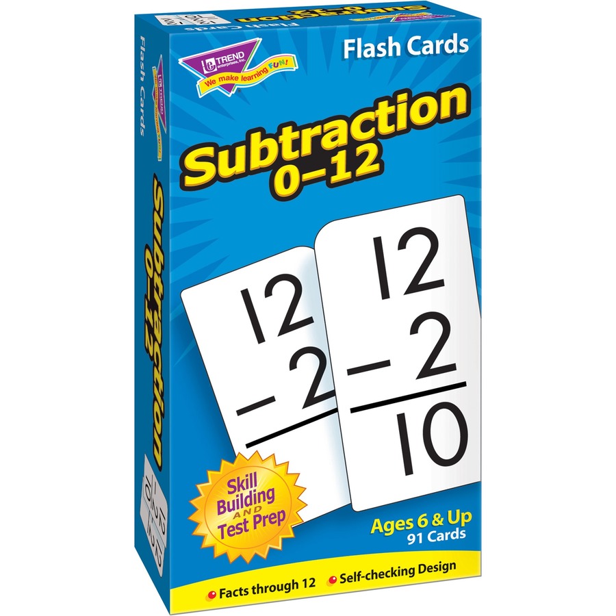 Trend Math Flash Cards - Learning - Educational - 1 Box - 3S Corp