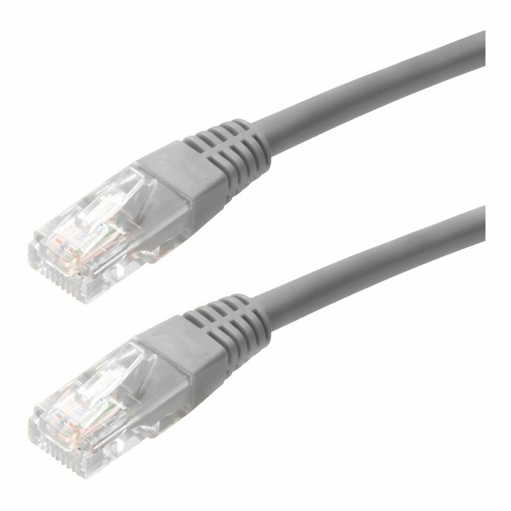 4XEM 4XC6PATCH10GR Cat6 Grey Molded RJ45 UTP - 10 ft. Ethernet Cable ...