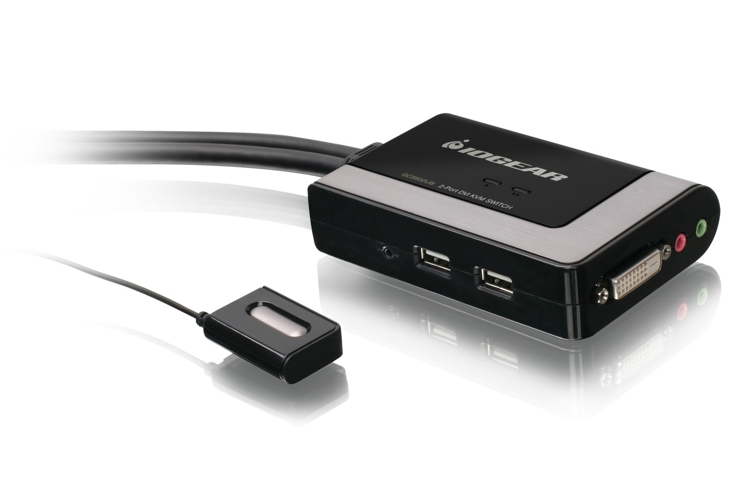 IOGEAR GCS932UB KVM Switch, 2-Port DVI USB KVM Switchbox, WUXGA 1920 x ...