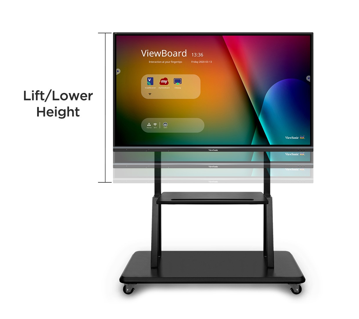 ViewSonic VB-STND-001 Display Stand, Mobility, Storage Tray – Network ...