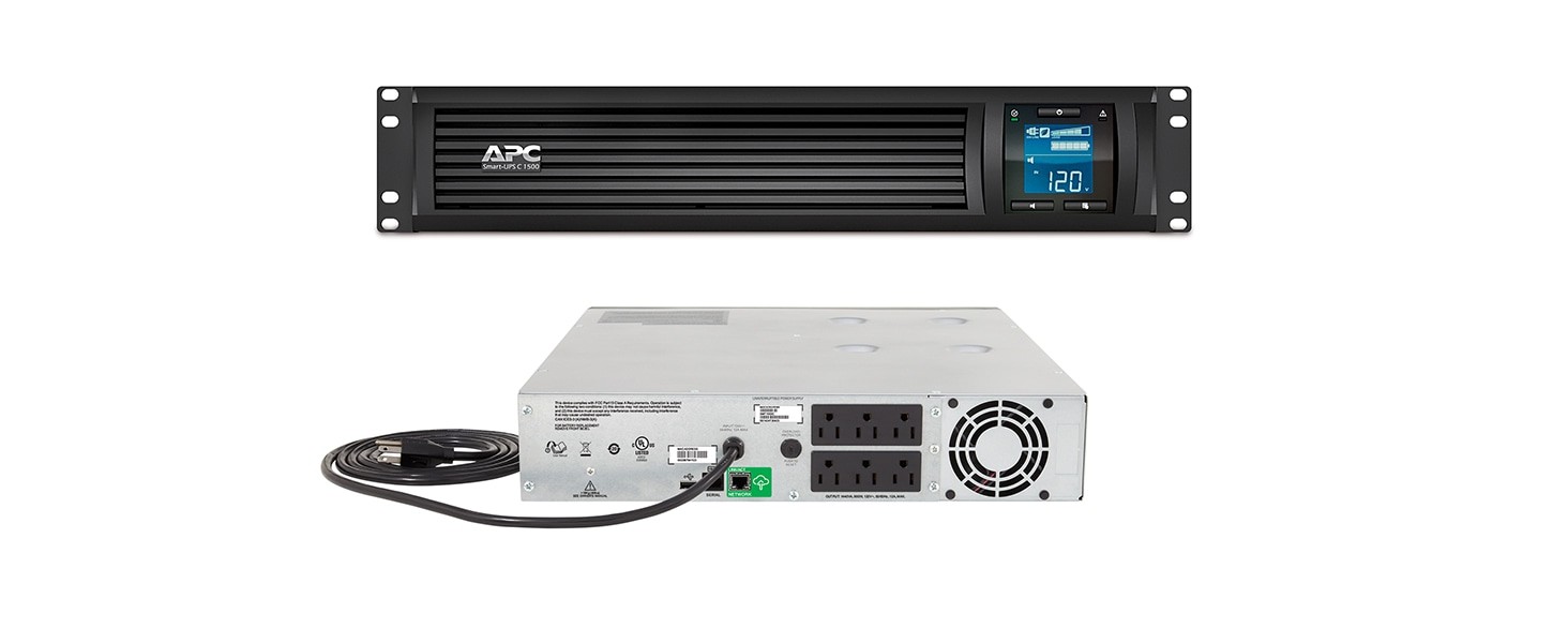 APC SMC1500-2UC Smart-UPS C 1500VA RM 2U 120V with SmartConnect, Energ ...