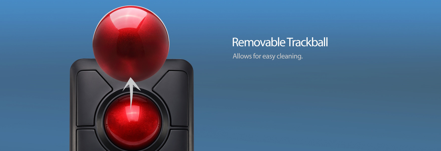 Adesso IMOUSE T50 Wireless Programmable Ergonomic Trackball Mouse, 2.4 ...