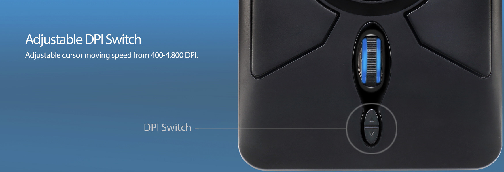 Adesso IMOUSE T50 Wireless Programmable Ergonomic Trackball Mouse, 2.4 ...