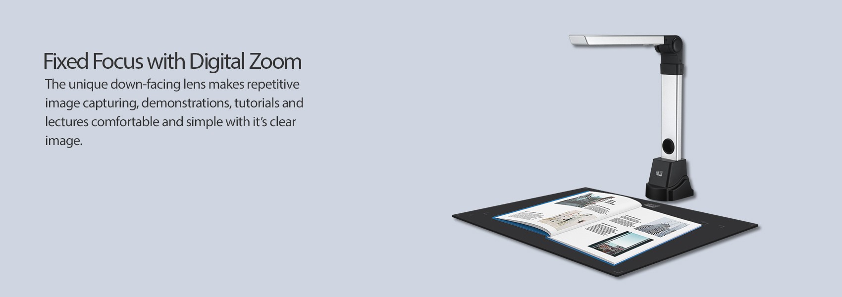 Adesso CYBERTRACK 810 Document Camera - CMOS, 3.8x Optical Zoom ...