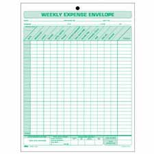 Office Quarters: From $15.21 - TOP-1242 Tops Weekly Expense Envelope ...