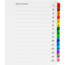 Office Quarters: From $1.98 - KLF-41908 Kleer-Fax Binder Index Dividers ...