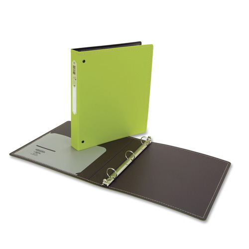 $$ Wilson Jones Poly Binders,w/ 1 Pocket,3-Ring,11×8-1/2,1 Cap,Green ...